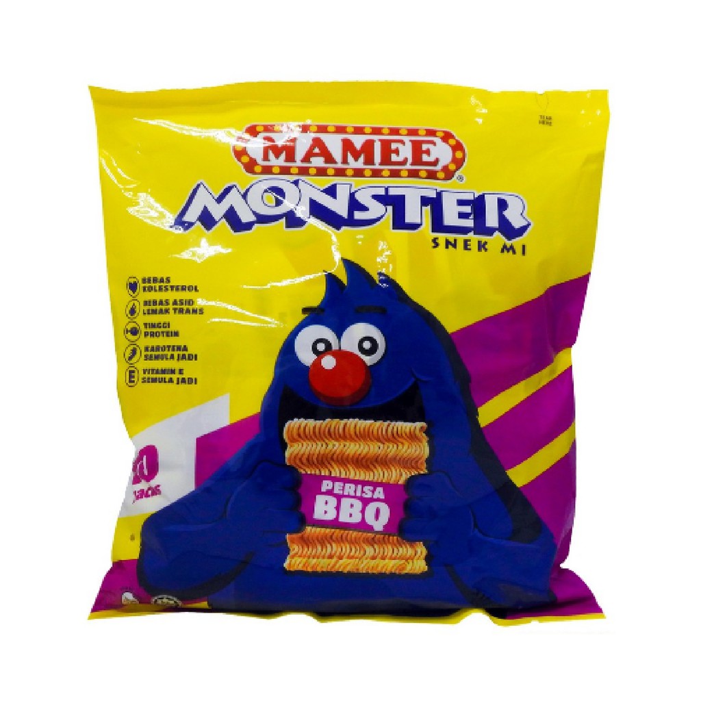 Mamee Monster Family Pack of (8's x 25g) - BBQ | Shopee Malaysia