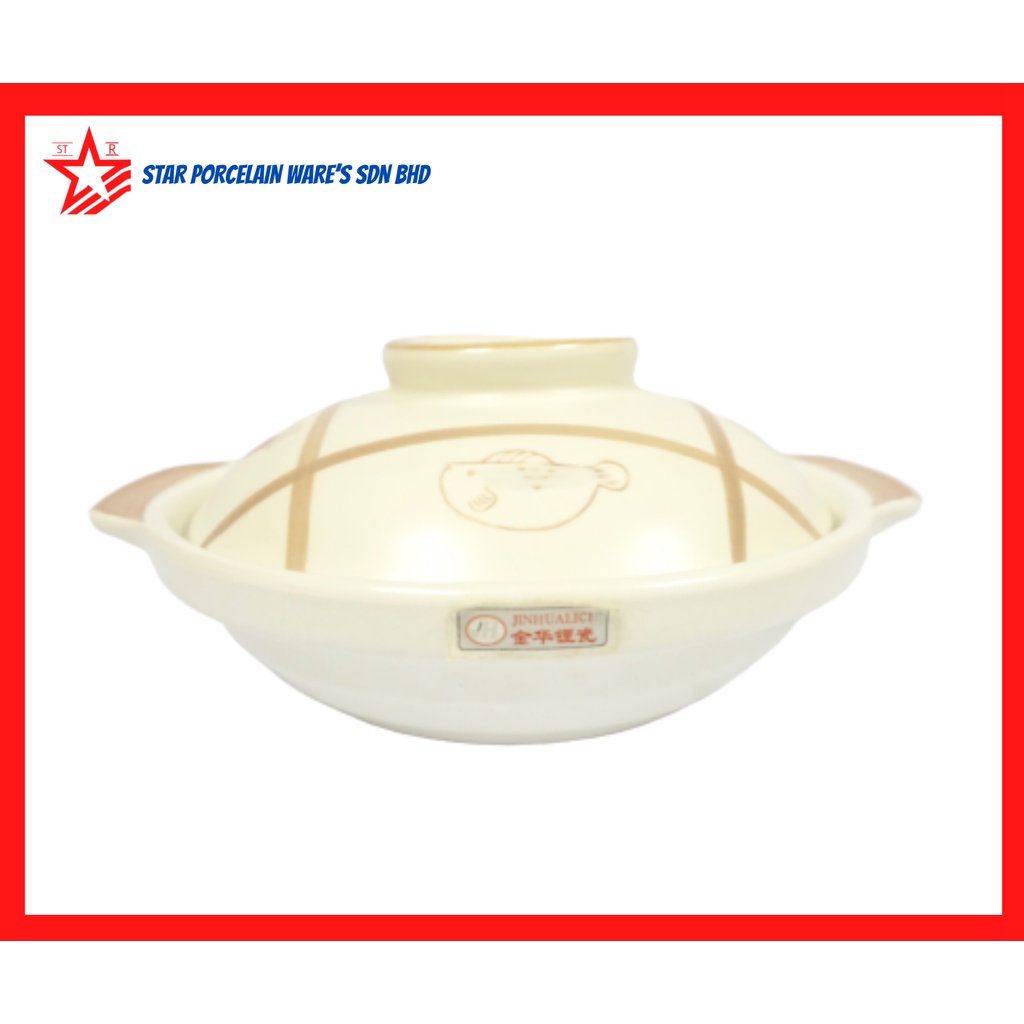 PERIUK TANAH LIAT（putih） Periuk Tanah Liat Putih Kaserol Putih | Shopee ...