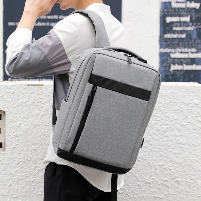BBD Men Casual Big Capacity Laptop 15.6-inch USB Charging Bag Travel ...