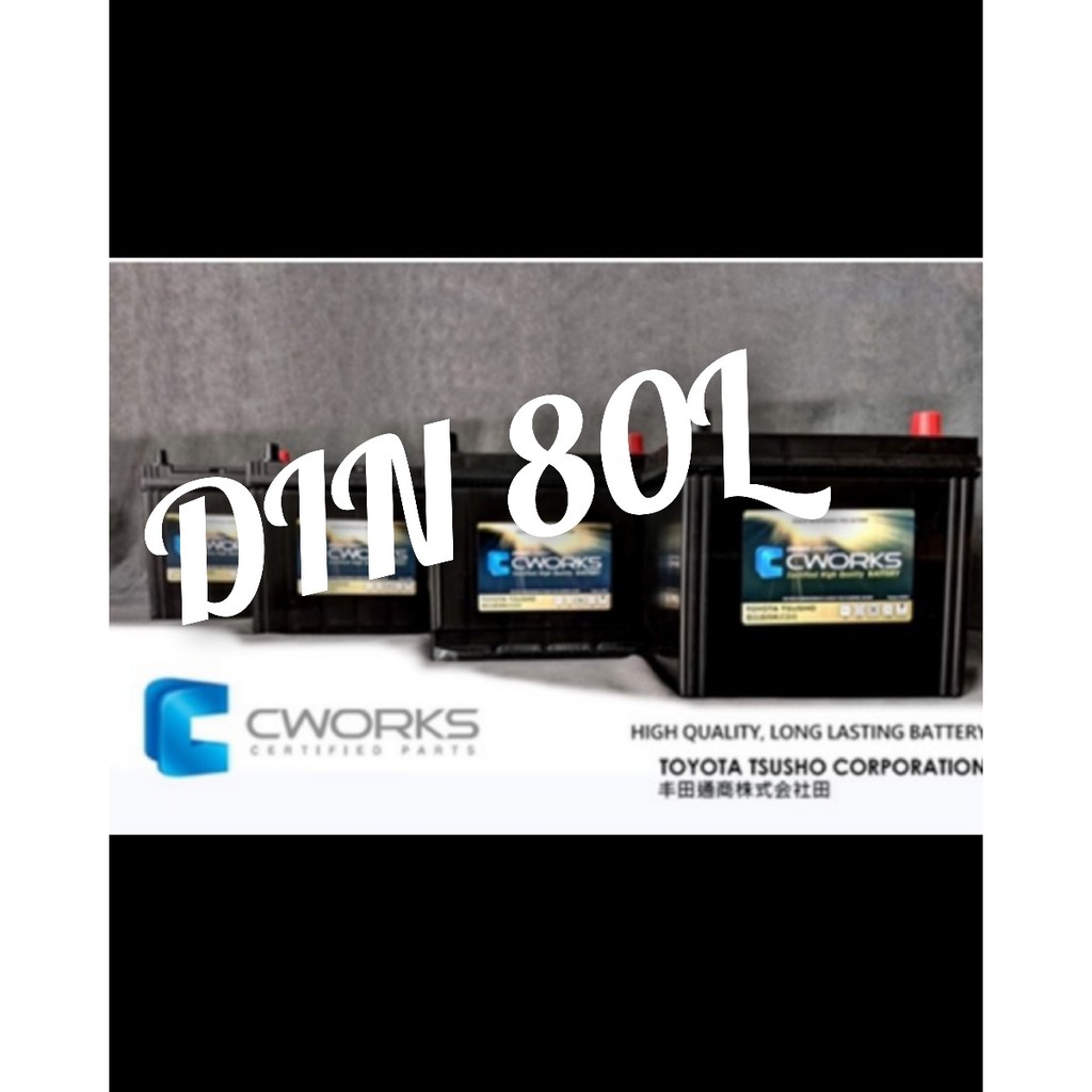CWORK CAR BATTERY TOYOTA BRAND NS40ZL NS 60 NS 70 DIN55 DIN 66L DIN75L ...