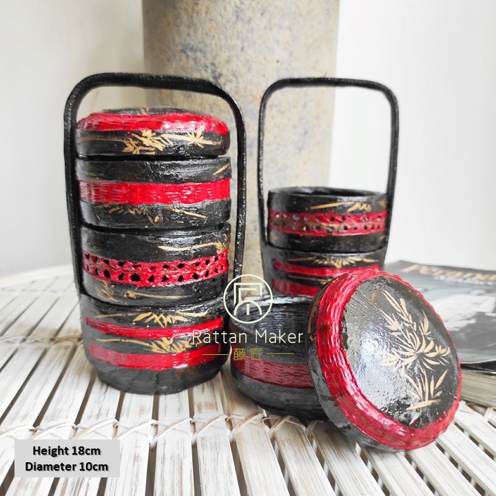 [Mini] Bakul Siah Hokkien Basket (Auspicious Basket) Traditional Malay ...