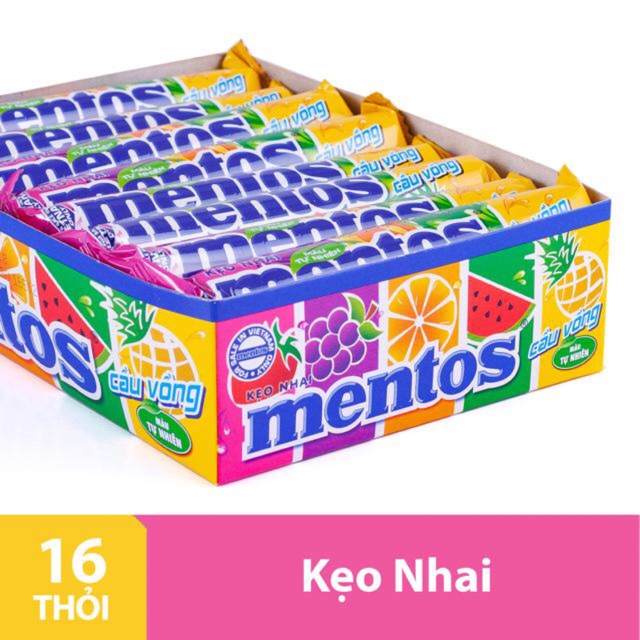 Mentos Fruit Flavored Candy 30g (16 bars) | Shopee Malaysia