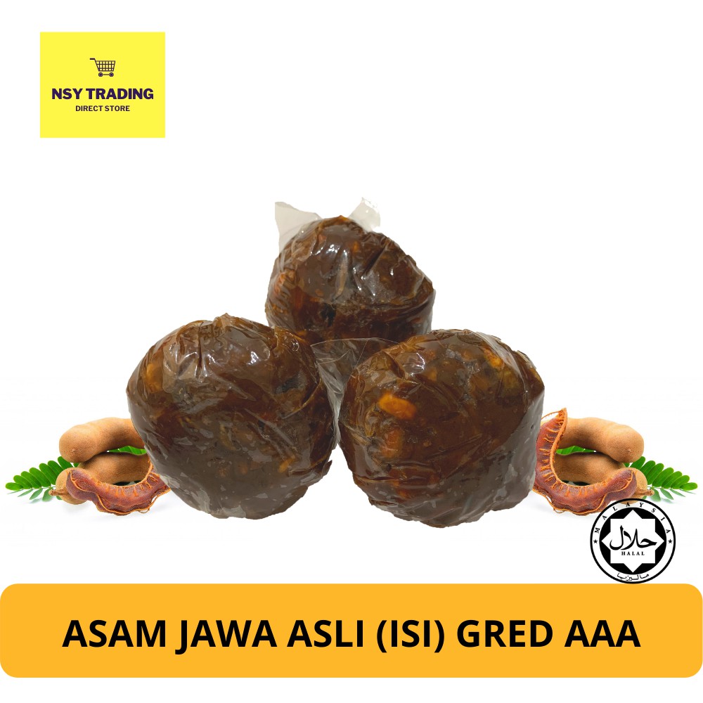 Asam Jawa Asli (Isi) AAA / Seedless Tamarind Paste AAA (Halal) | Shopee ...