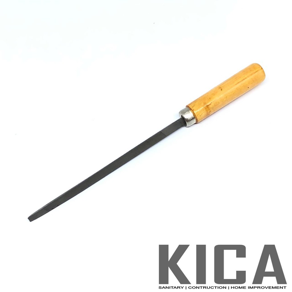 KAYU Wood Handle Triangle File/Wood Saw File 4inch/10cm | Shopee Malaysia