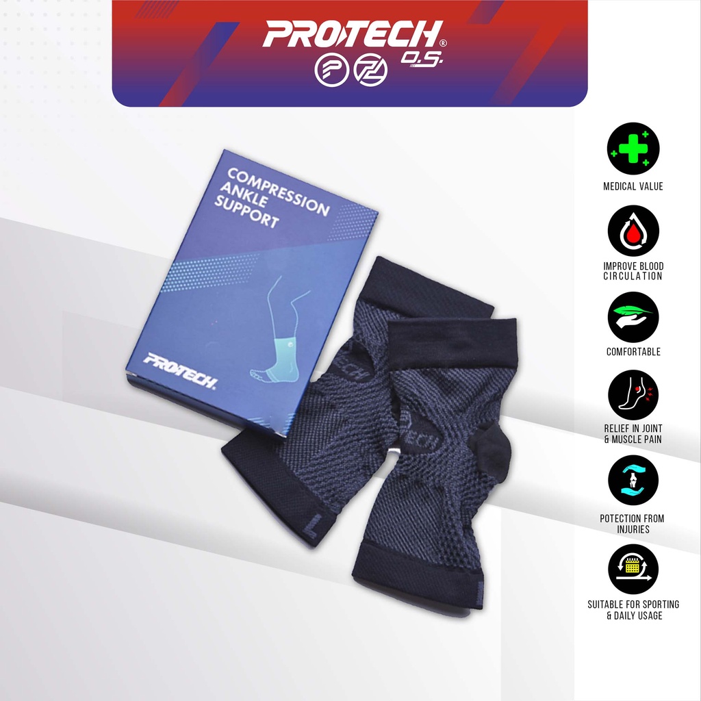 PROTECH Medically Compression Ankle Support (1PAIR) | Shopee Malaysia