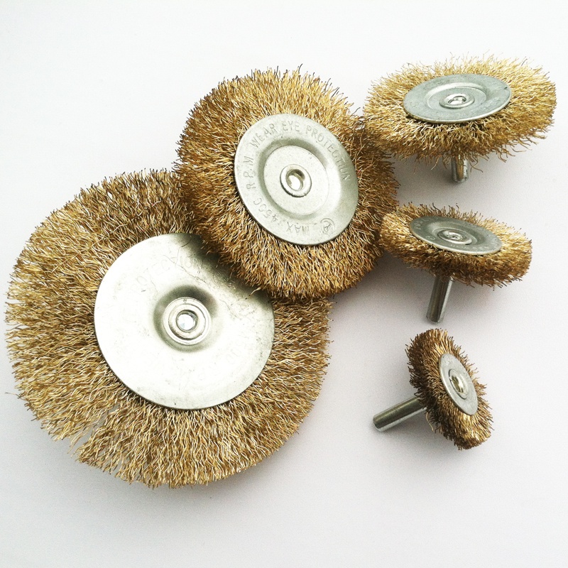 Rust Removal Brass Wire Wheel Steel Grinding Wheel Brush Berus Tembaga ...