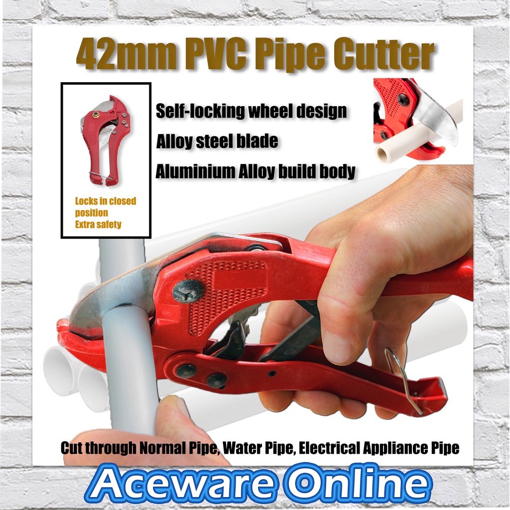 42MM Heavy Duty Automatic Vinyl PVC Pipe Cutter Snips Cutting Quality ...