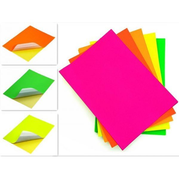 A4 Inkjet / Laser Printing Fluorescent Sticker Paper (10's/pack ...