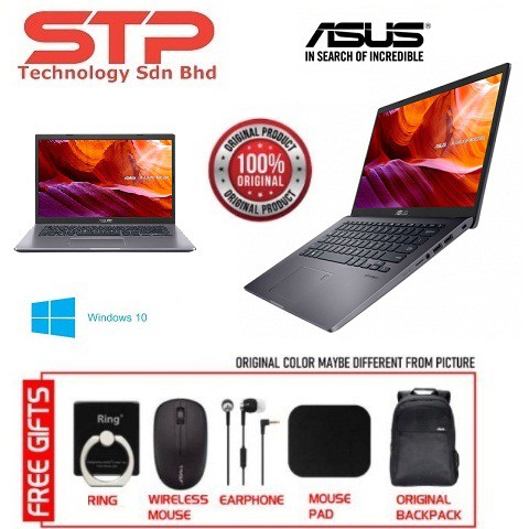 Asus Laptop Vivobook A409F-JEB096T Slate Grey | Shopee Malaysia