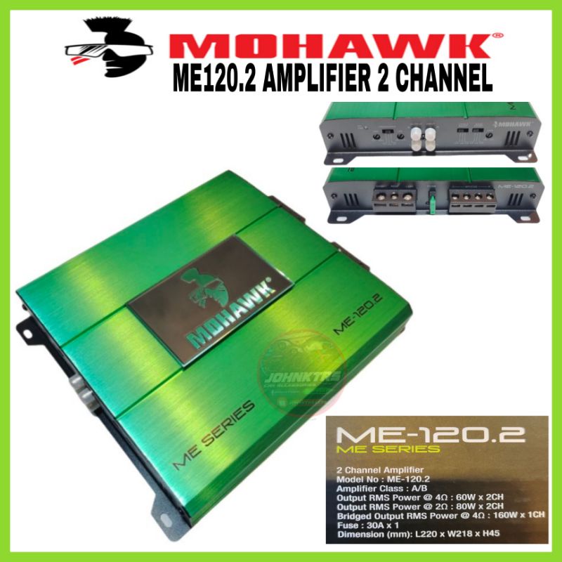 Mohawk Amplifier ME Series 2 Channel ME-120.2 | Shopee Malaysia
