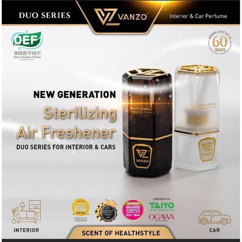 【ready stock Malaysia】vanzo duo series Car Perfume Car Air Freshener ...