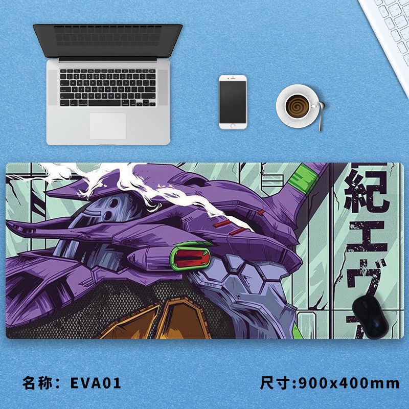 eva Mouse Pad Anime Oversized Boy Neon Genesis Evangelion Keyboard ...