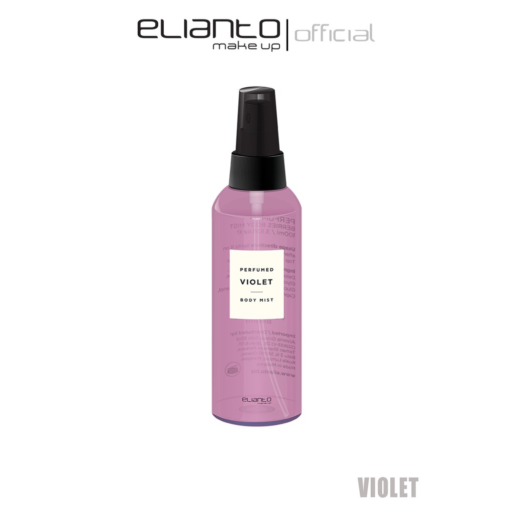 Elianto Perfumed Body Mist (100ml) Body Spray Fragrance Mist Pewangi ...