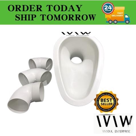 PVC Squatting Pan Toilet Bowl/ Tandas Plastik Cangkung / Mangkuk Tandas Plastik / Plastic Toilet ...