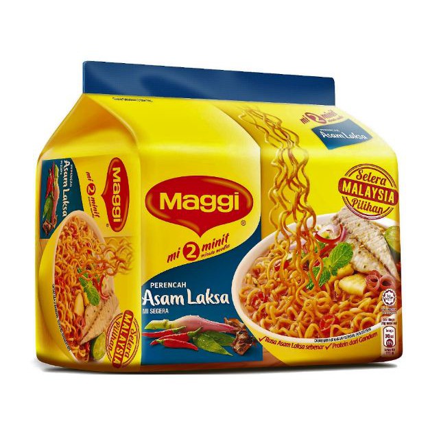 MAGGI 2-MINUTE ASAMLAKSA 5x78G | Shopee Malaysia