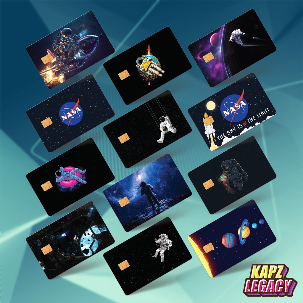 KapzLegacy Space Nasa ATM Bank Sticker Card Cover Access Touch n Go ...