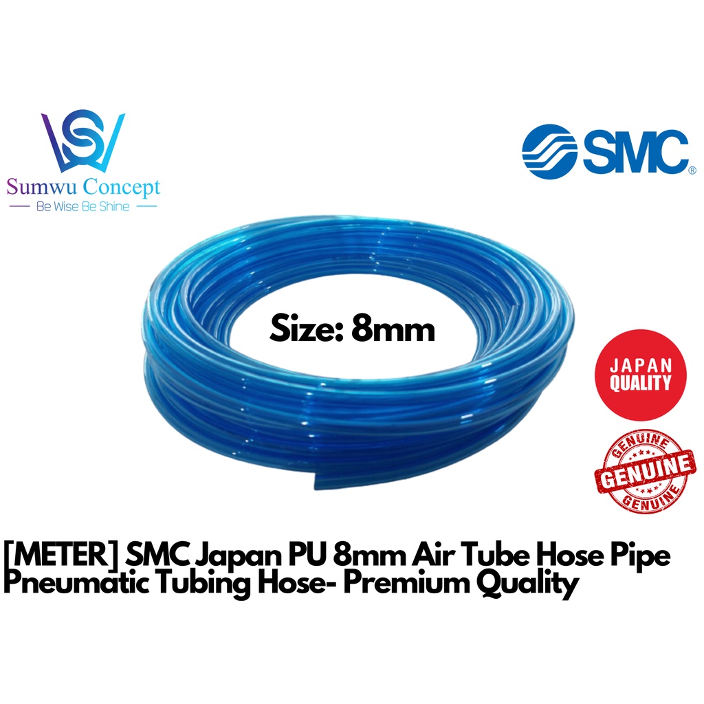 [METER] SMC Japan PU 8mm Air Tube Hose Pipe Pneumatic Tubing Hose ...
