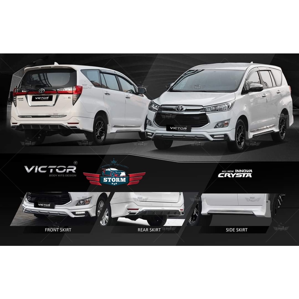 TOYOTA INNOVA 2016 - 2019 ( VICTOR ) BODYKITS WITH 2K COLOR PAINT - ABS ...
