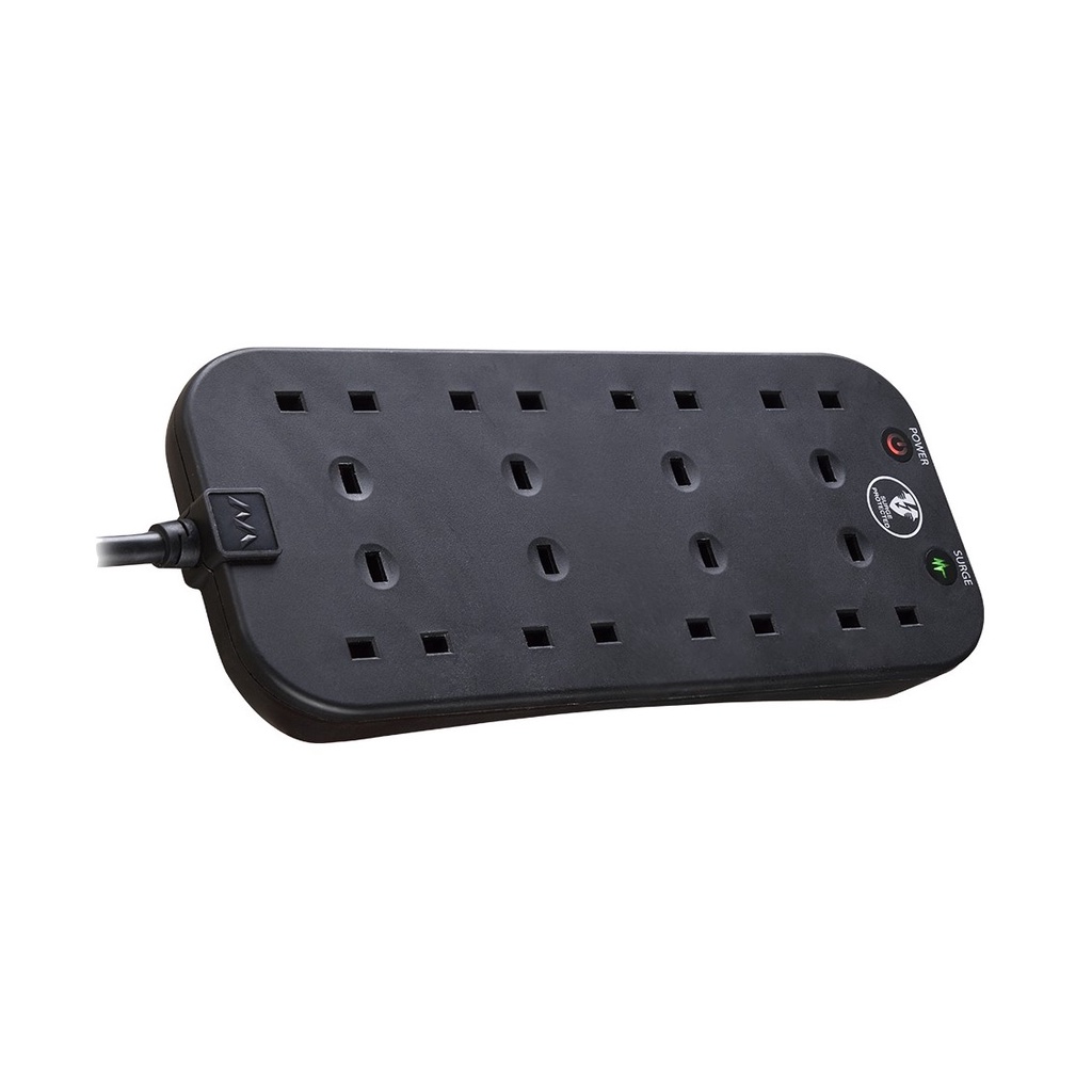 Masterplug Surge Protector 4 (SRG42NB) / 8 (SRG82NB) Gang 2 Meter ...