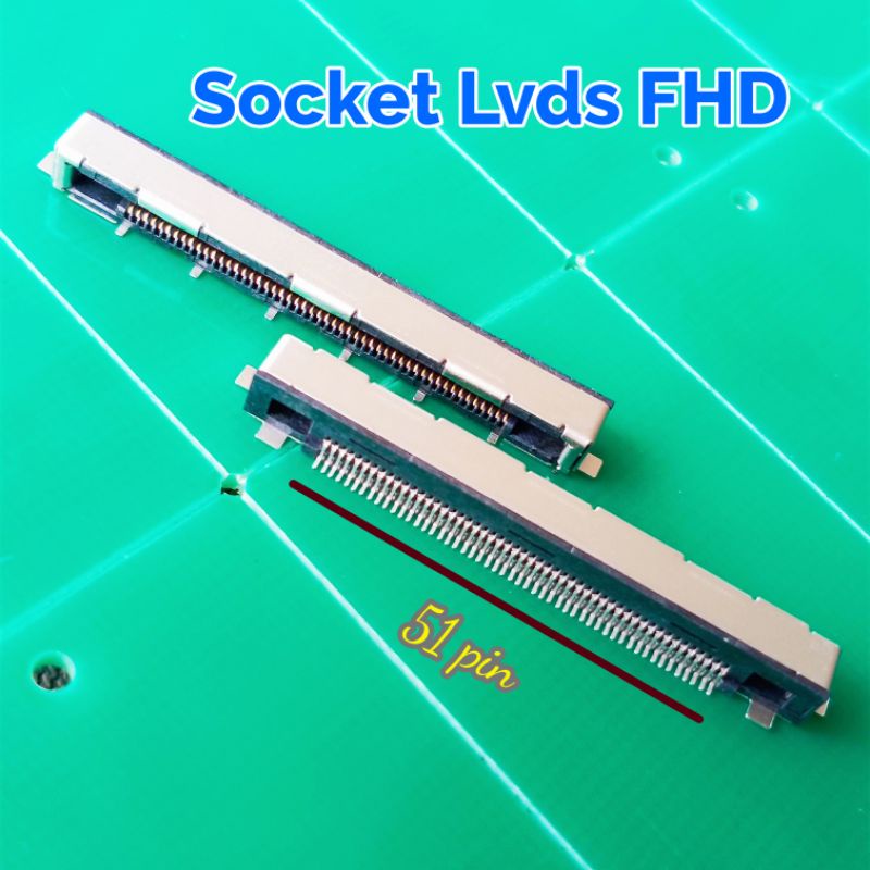 Lvds 51 PIN FULL HD SOCKET, FHD 51P LED LCD TV SOCKET | Shopee Malaysia