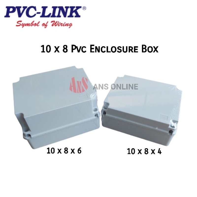 Pvc Link 10 x 8 ABS PVC Enclosure Junction Box IP66 1084 / 1086 ...