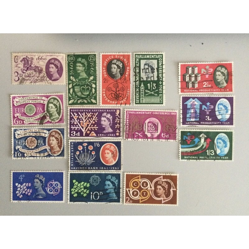 1960-62 GB Great Britain Commemorative Stamps Complete Set | Shopee ...