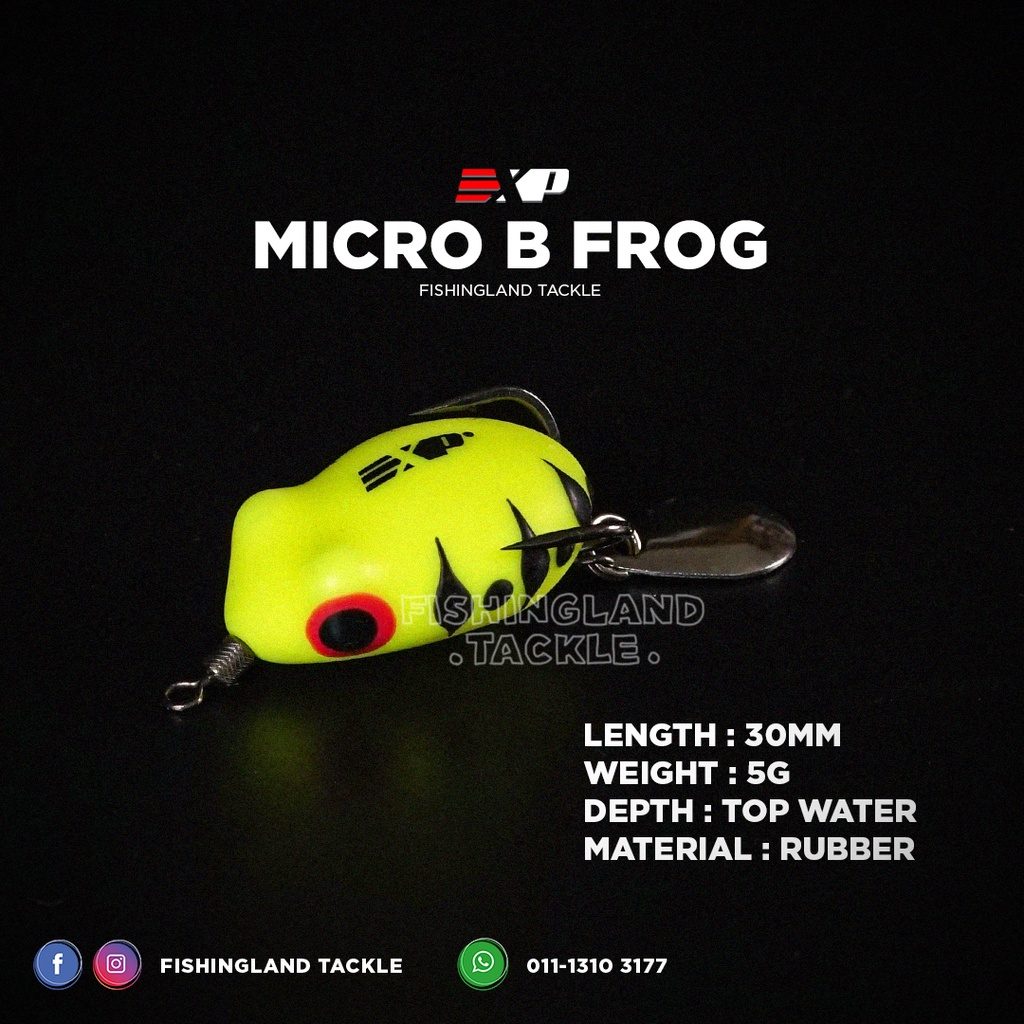 EXP Micro Frog B | 3cm / 5g Soft Rubber Umpan Katak Getah Casting ...