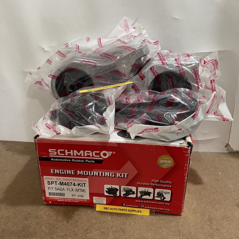 SBC AUTO - PROTON SAGA FLX (MANUAL) ENGINE MOUNTING KIT SET - SCHMACO ...