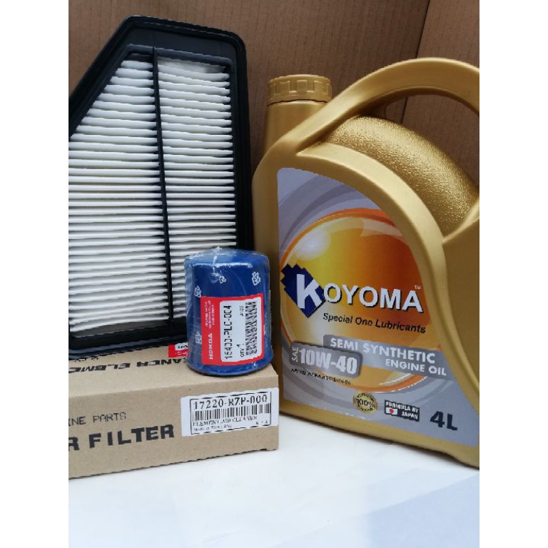 HONDA CRV SWA 2007y -2011y AIR FILTER + OIL FILTER + KOYOMA 10W40 SEMI ...