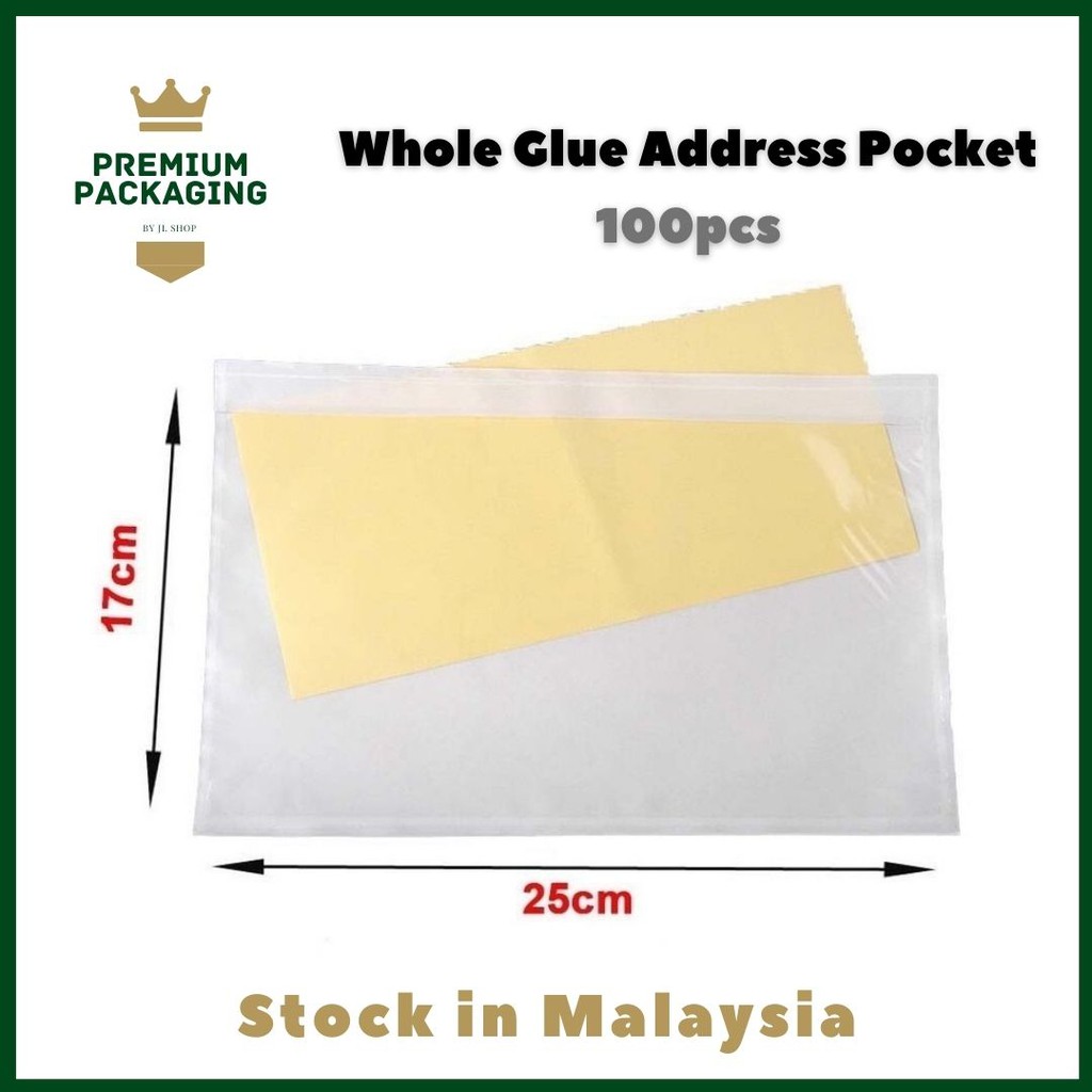 100pcs A5 Whole Glue Address Pocket Consignment Note Pocket | Shopee Malaysia