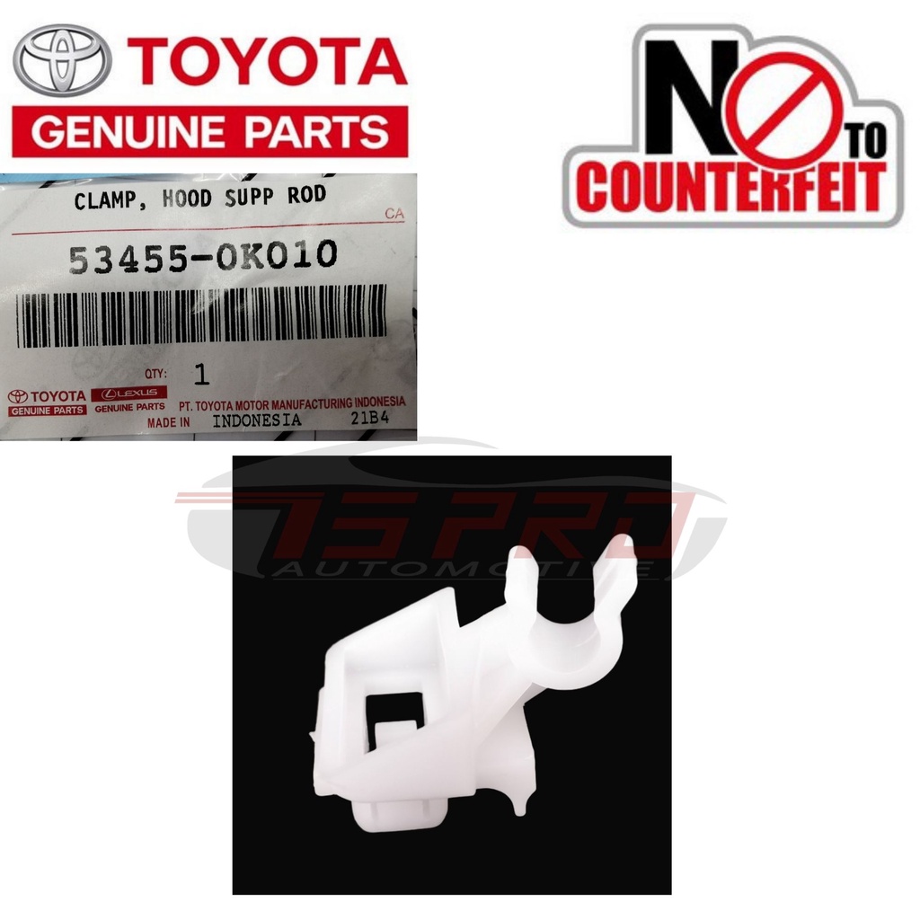 Toyota Innova TGN40 (2005-2015year) Genuine Letak Bonnet Stand Clip ...
