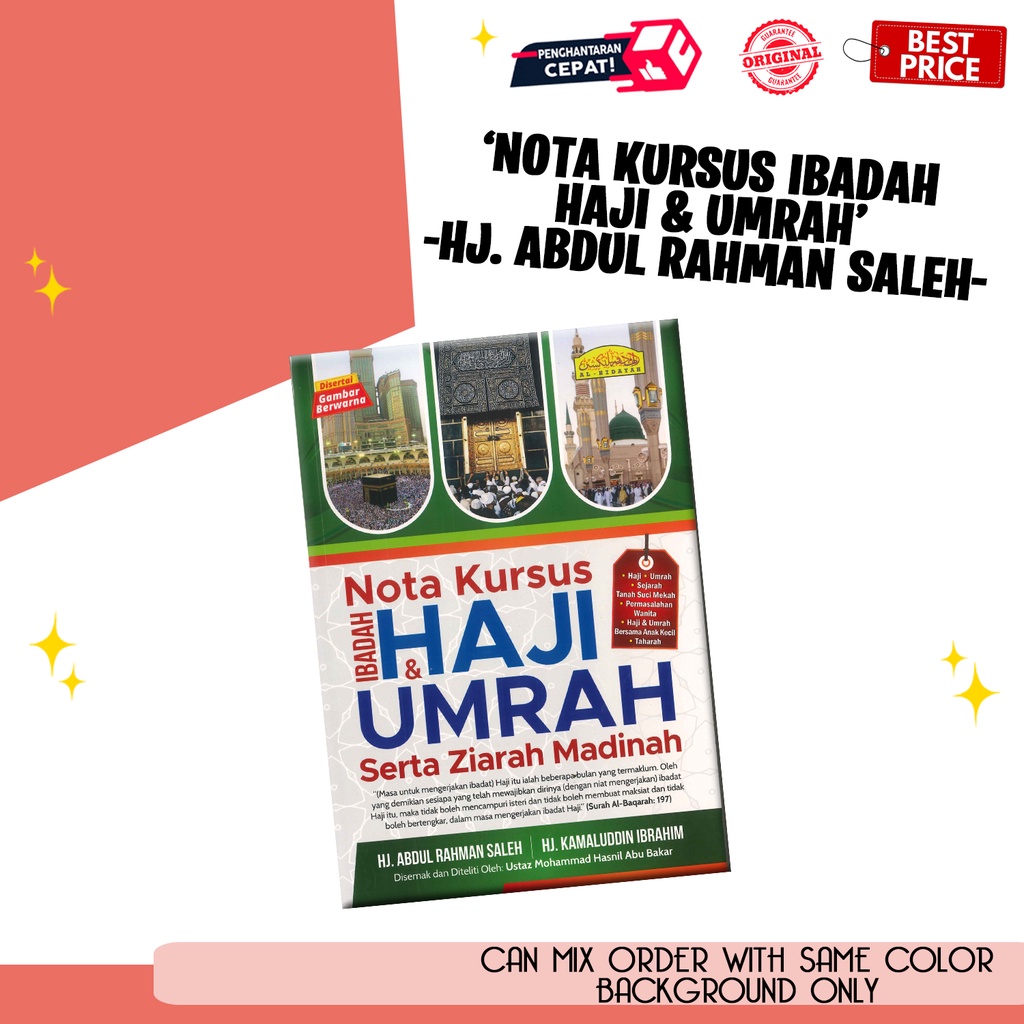 Nota Kursus Ibadah Haji & Umrah Serta Ziarah Madinah [Al-Hidayah] Hj ...