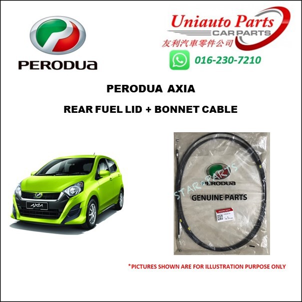 PERODUA AXIA REAR FUEL LID + BONNET CABLE | Shopee Malaysia