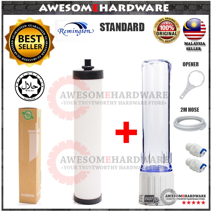 (FLAT) 10" REMINGTON HALAL PRE WATER FILTER CTC CERAMIC WATER FILTER ...