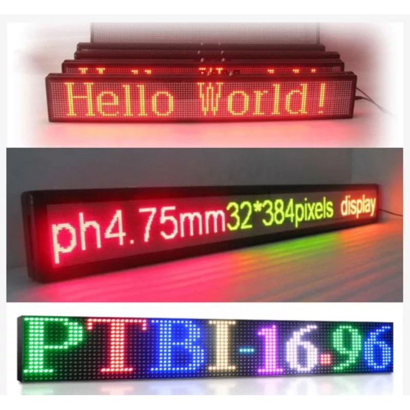 P10 LED DISPLAY SIGN BOARD Running Message Display Waterproof | Shopee ...