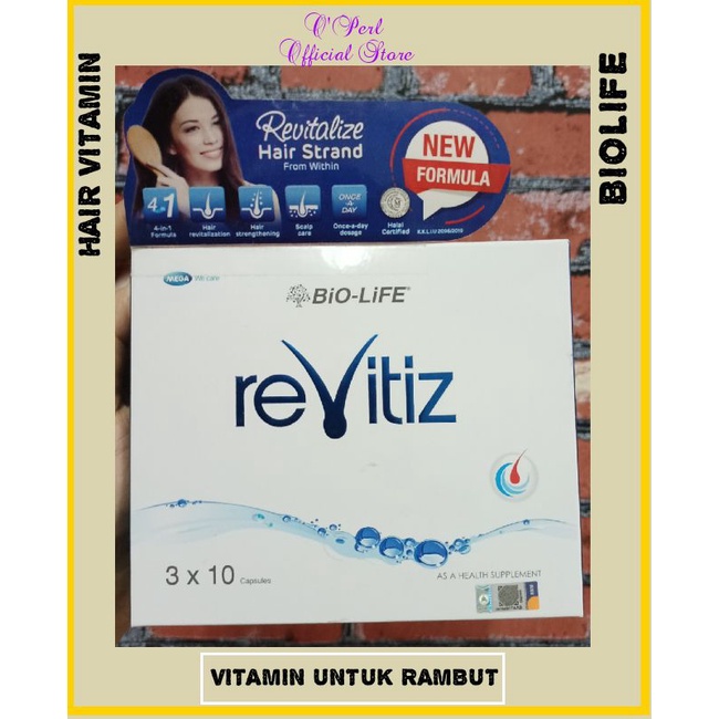 BIO-LIFE REVITIZ HAIR VITAMIN/VITAMIN UNTUK RAMBUT YANG SIHAT | Shopee ...
