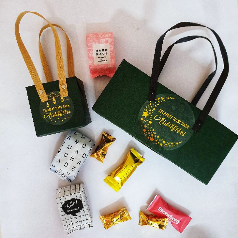 2pcs Hari Raya Aidilfitri Portable Upscale Gift Box Nougat Cookies ...