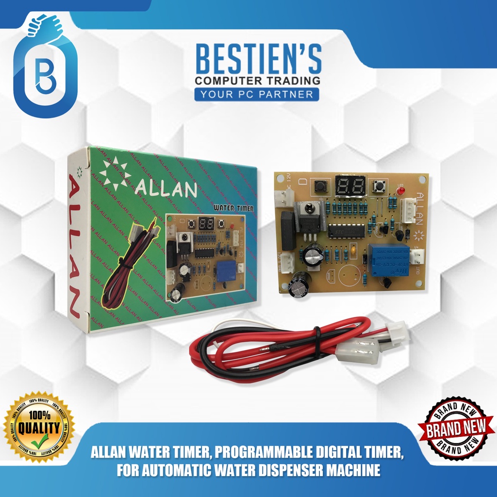 ALLAN WATER TIMER, PROGRAMMABLE DIGITAL TIMER, FOR AUTOMATIC WATER ...