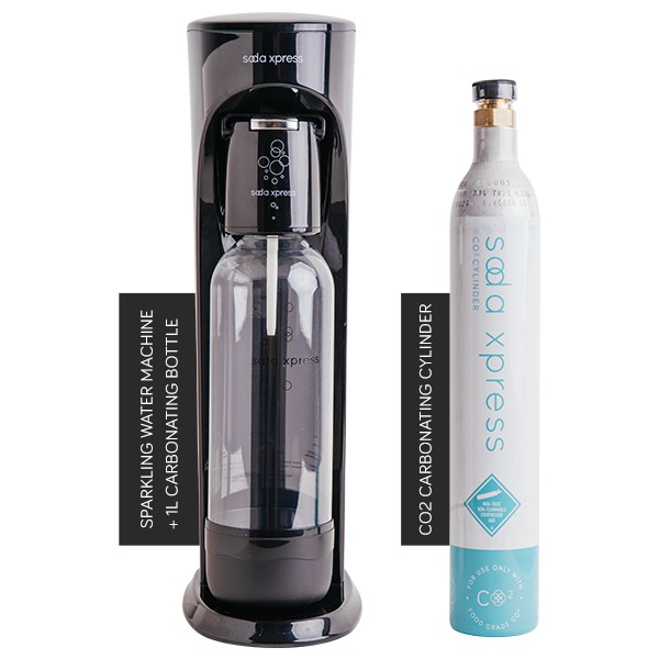 SodaXpress PINNACLE Starter Kit Sparkling Water Maker Machine Set BPA ...