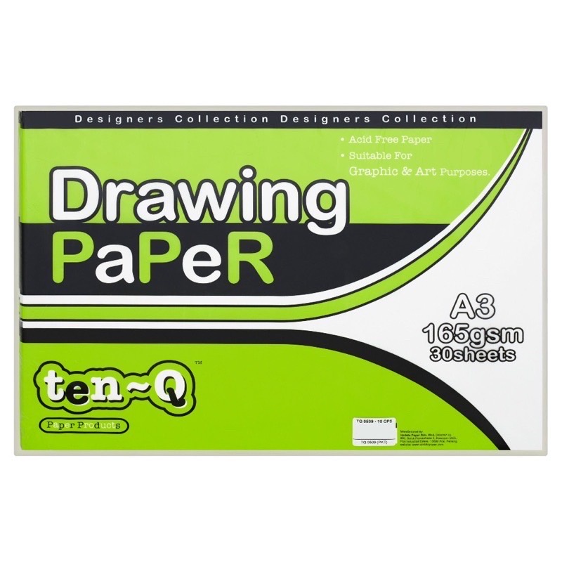 【Ready Stock】Ten-Q Drawing paper/ Kertas Lukisan/ Drawing sheets A3/ B4 size | Shopee Malaysia