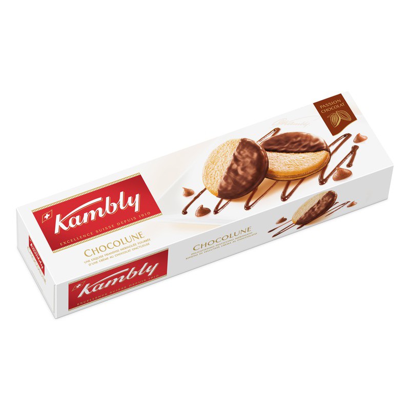 BISCUITS Kambly Swiss Made Chocolune Chocolate Cookies 100g | Shopee ...