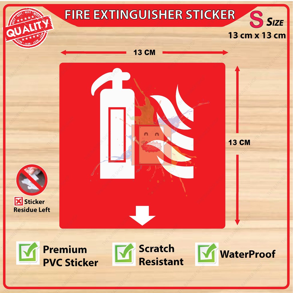 Fire Hose / Fire Extinguisher PVC Sticker | Shopee Malaysia