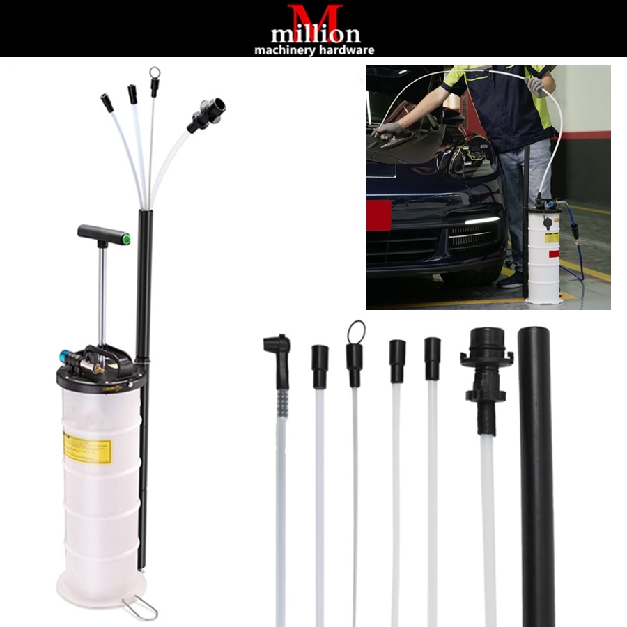 6.5L Pneumatic & Manual Oil Extractor Pump Pneumatic Evacuator Vacuum ...