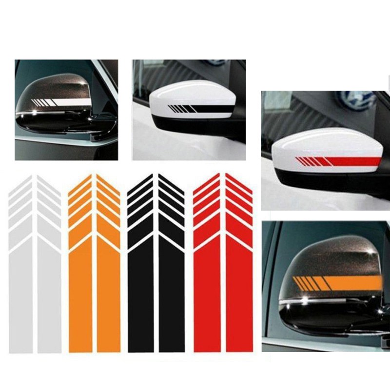 Collab SIDE MIRROR ADV STICKER Decor DIY Car Body Side Stripe Decals ...