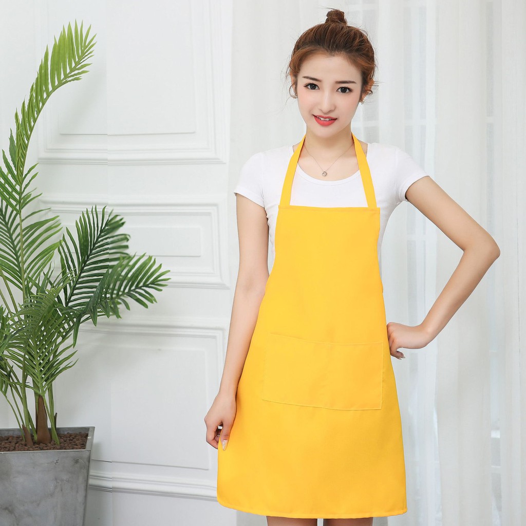 Fashionable oil proof household lovely apron women kitchen cooking ...
