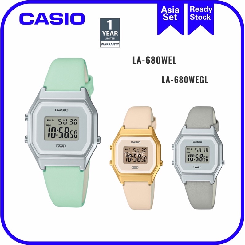 CASIO Smell Lady Watch LA680WEL-3 LA680WEL-8 LA680WEGL-4 LA680WEL LA680WEGL LA680 | Shopee Malaysia