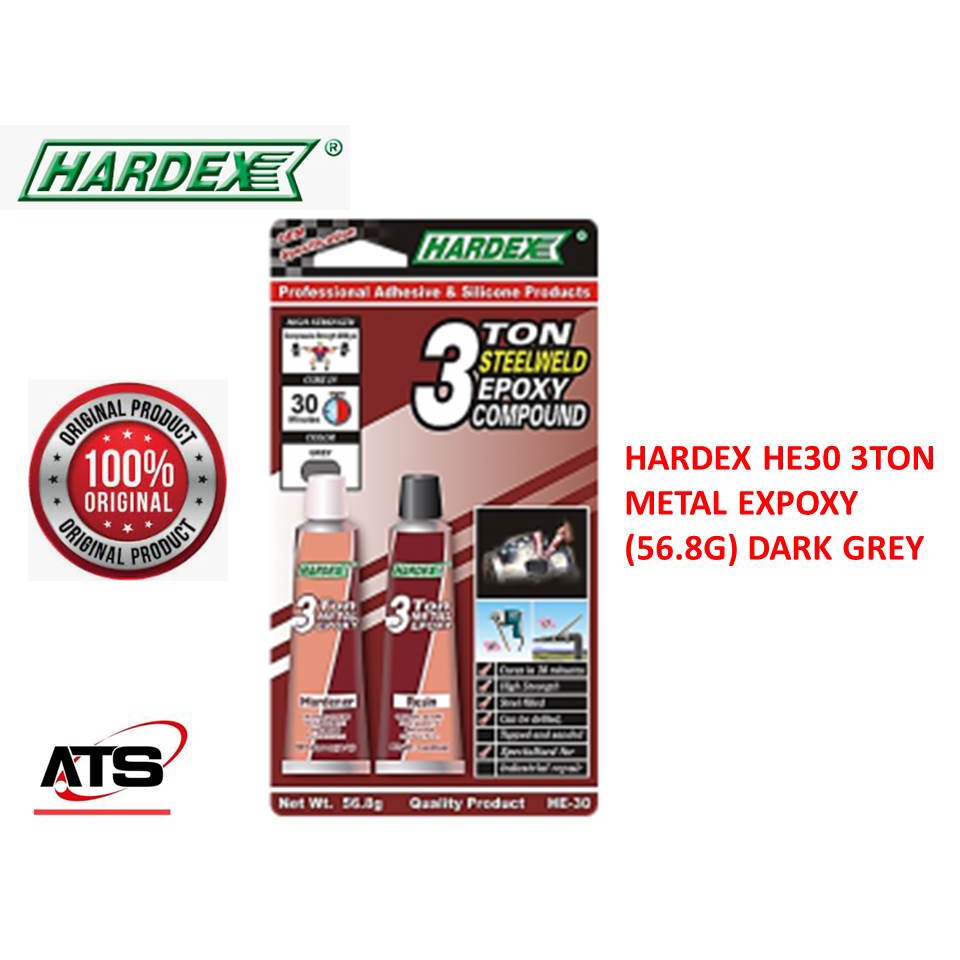HE-30 HARDEX 3 TON STEELWELD METAL EPOXY COMPOUND / HE30 (56.8G ...