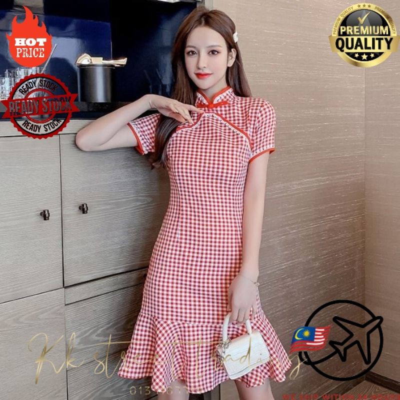 Ready Stock in malaysia *cheongsam for lady* traditional wear cheongsam ...