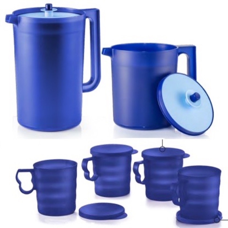 #READY STOCK# TUPPERWARE ROYAL BLUE BLOOMS PITCHERS | Shopee Malaysia