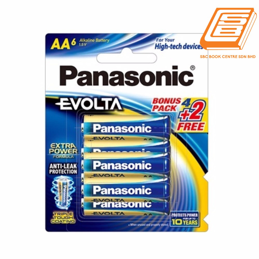 Panasonic Evolta AA6 Alkaline Battery | Shopee Malaysia